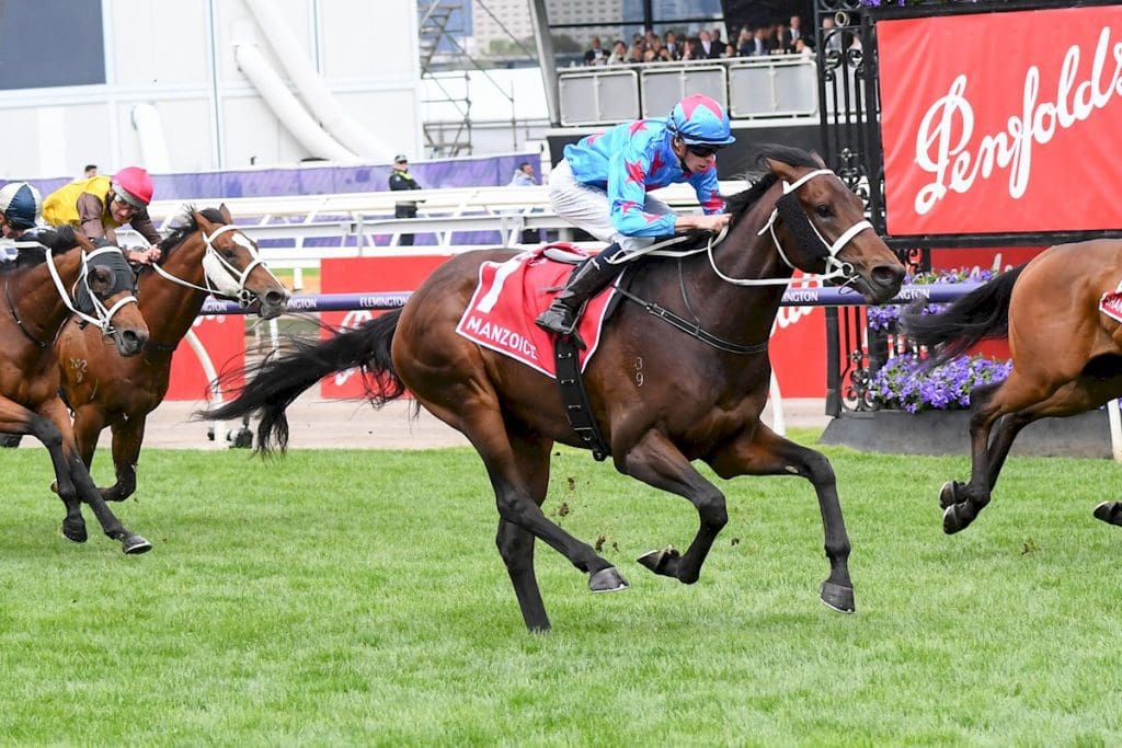 Michael Dee & Manzoice Win The 2022 Victoria Derby At Flemington